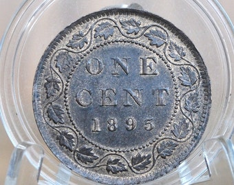 1876 Canadian One Cent - VF (very Fine) Grade / Condition - Queen ...