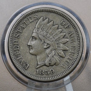 1859 Indian Head Penny - Choose by Grade / Condition - First Year Made ...