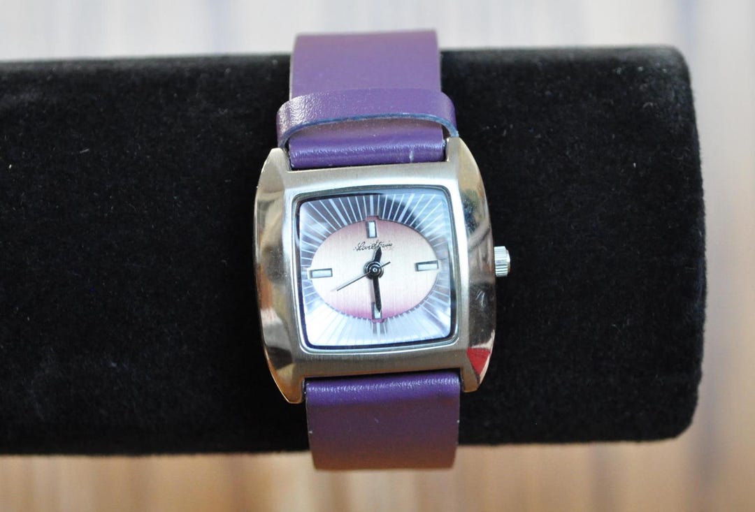 Antique Purple Levi Strauss Ladies Watch - Vintage Purple Ladies Levi ...