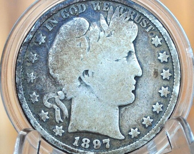 1897 Barber Silver Half Dollar - Choose by Grade / Condition - Philadelphia Mint - 1897 Liberty ...