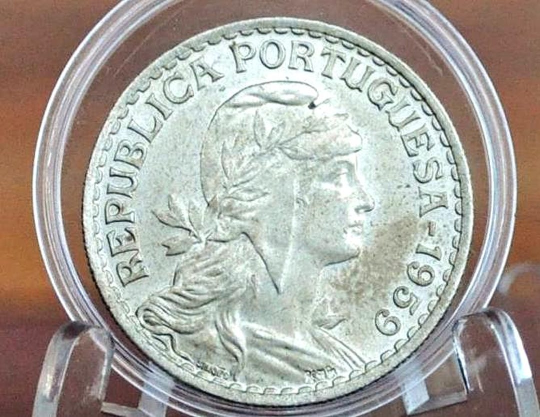 1959 Portuguese 1 Escudo Portugal - Uncirculated Condition - Beautiful ...