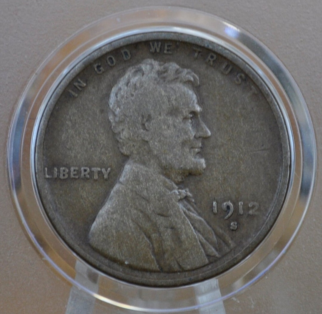1912-S Wheat Penny F fine San Francisco Mint Tougher to Find Older Date ...