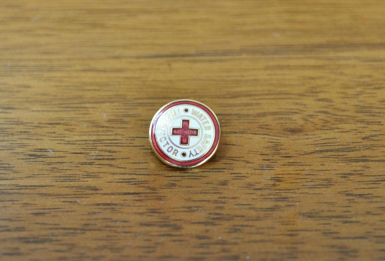 Historical Red Cross Water Safety Instructor Pin - Collectible American ...