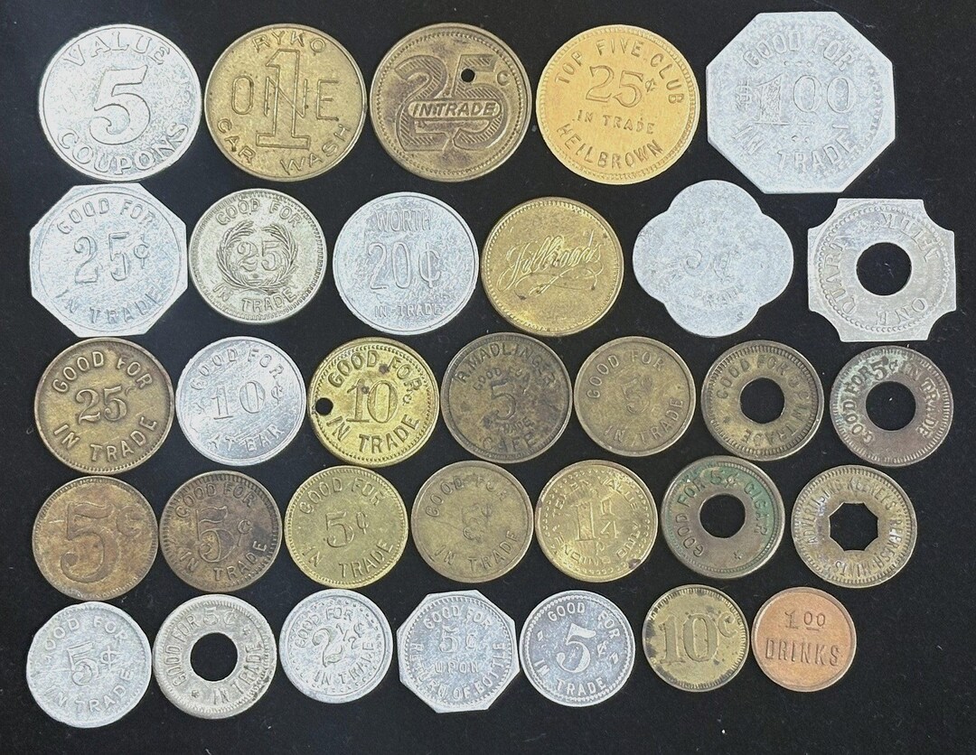 Over 30 "good For"/ Trade Tokens, Pick Your Variant! - Unique Vintage ...