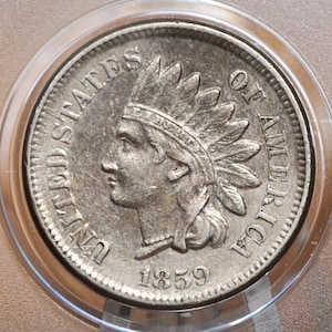 1859 Indian Head Penny - Choose by Grade / Condition - First Year Made ...