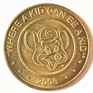 Chuck E. Cheese Tokens - 1980 to 2OO8 - Retro Coin - Chuckecheese Token ...