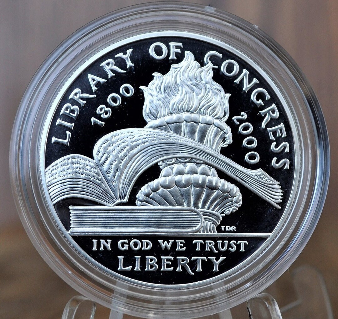 2000 Library of Congress Bicentennial Silver Dollar in Original Mint ...