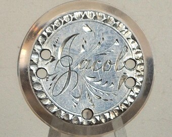 Genuine Antique Love Token, TCS Initials - Made From an 1883 Silver ...