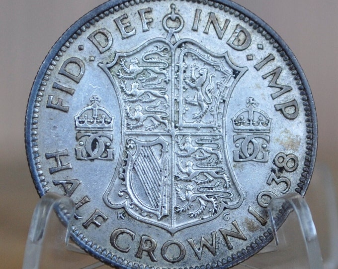 1938 Great Britain Half Crown - XF (extremely Fine) - Silver 1/2 Crown ...