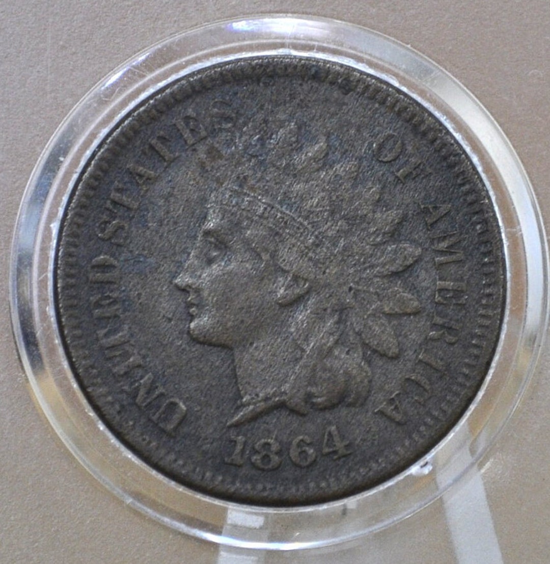 1864-L Indian Head Penny Bronze XF Details With Prior Corrosion Issues ...