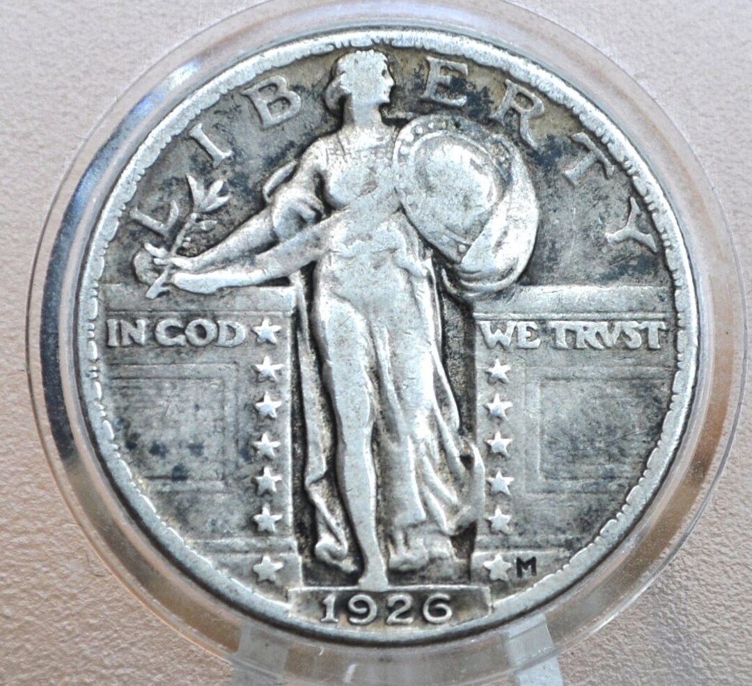1926 Standing Liberty Silver Quarter - Very Good Grade / Condition ...