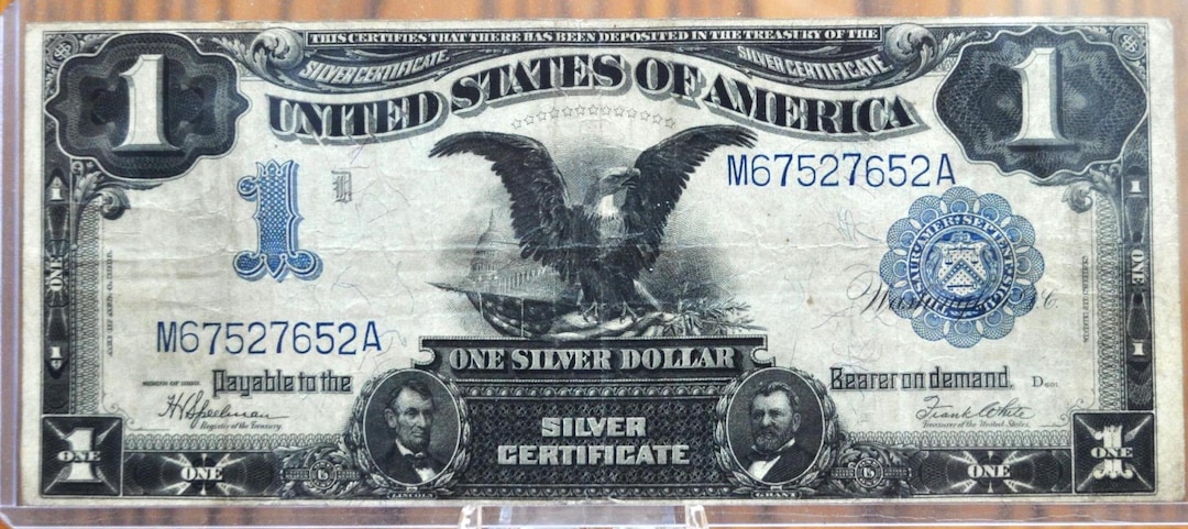 1899 1 Dollar Silver Cert. Black Eagle Fr#236 - VF (very Fine) Grade ...