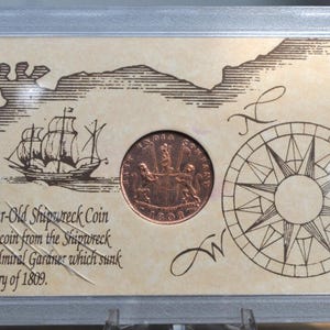 1808 East India Company Ten Cash Ship Wreck Coin in Packaging - 186 ...