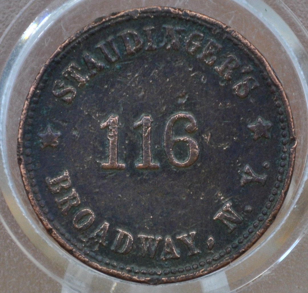 1863 Civil War Tokens Store Cards / Merchant Tokens 1860s Civil War ...