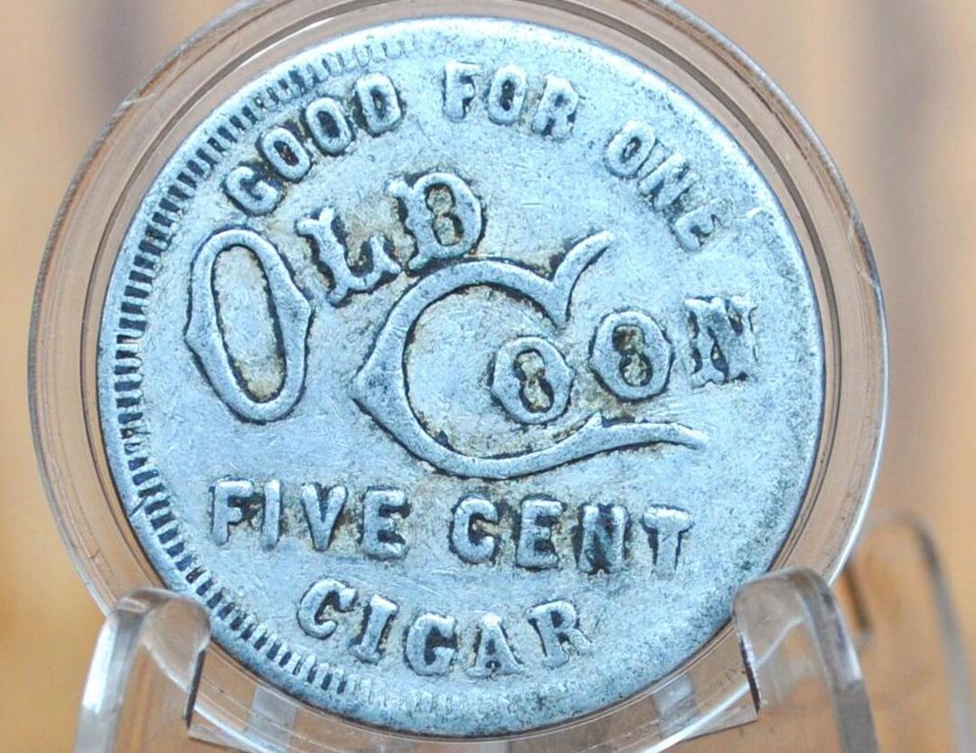 Old Coon Cigar Company Vintage Trade Token - Vintage Exonumia - Classic ...