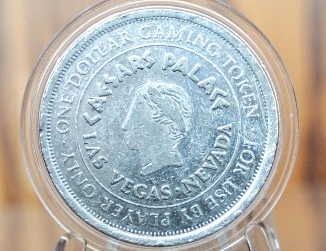 Vintage Caesar's Palace 1 Dollar Gaming Token Caesar's Palace Las Vegas ...