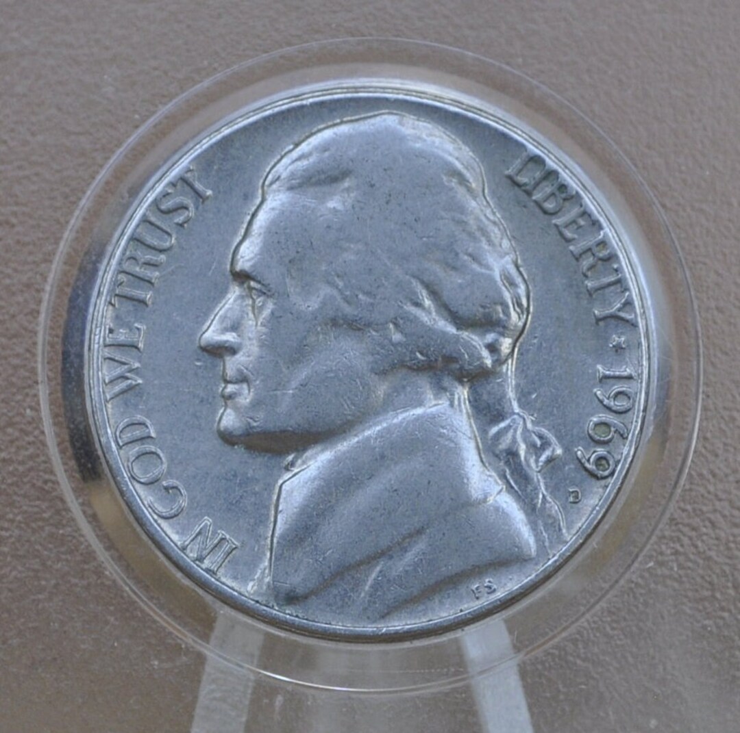 1969 D&S Jefferson Nickel Great Conditions Denver and San Francisco ...