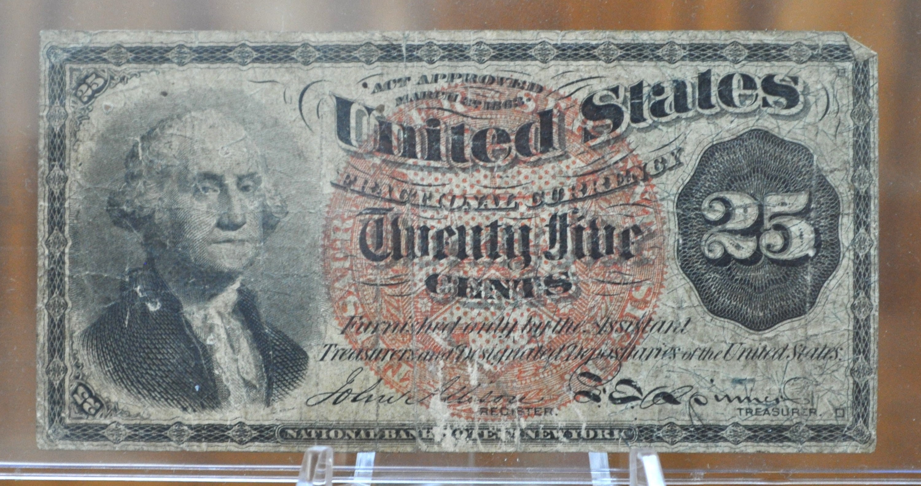 4th Issue 25 Cent Fractional Note - George Washington - Choose Grade ...