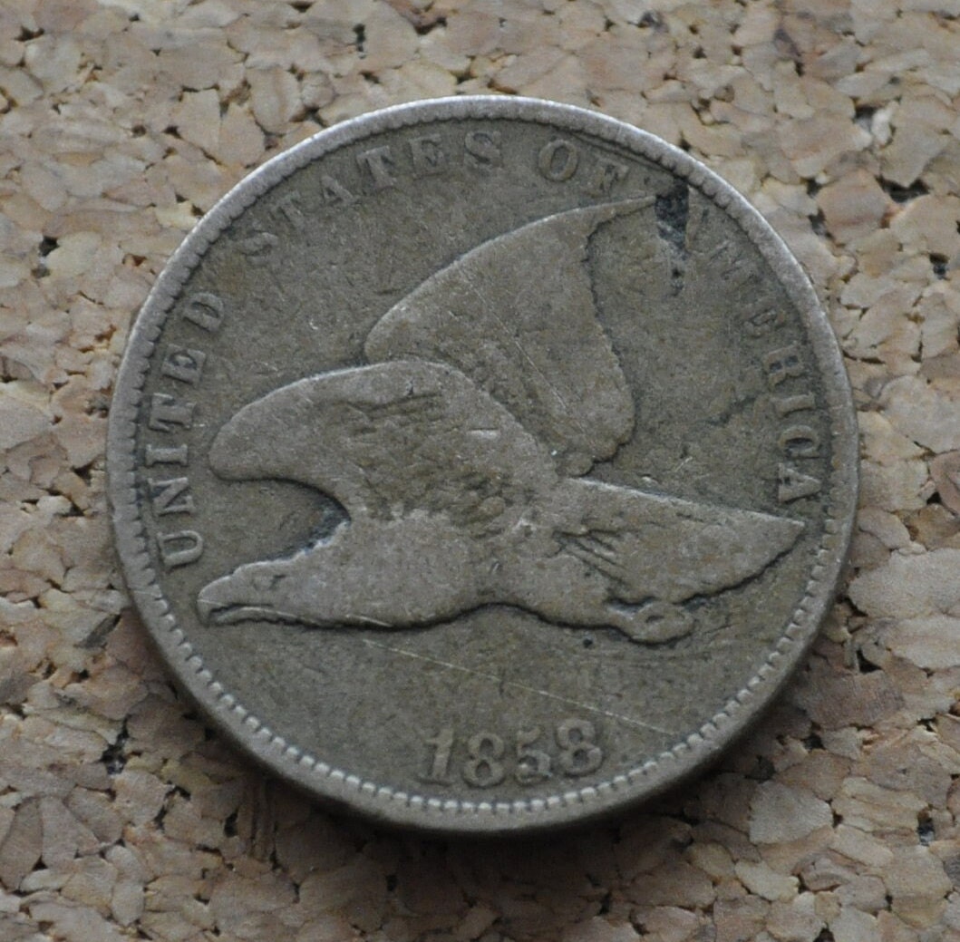 Coins & Money Collectibles 1858 Flying Eagle Penny 1858 Eagle Cent Good ...