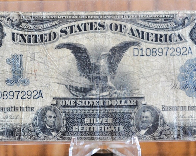 1899 1 Dollar Silver Cert. Black Eagle Fr#233 - VG (very Good) Grade ...
