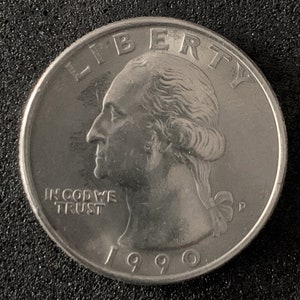 1990 to 1998 Quarter Dollar - Washington Quarter - Philadelphia Mint - Etsy