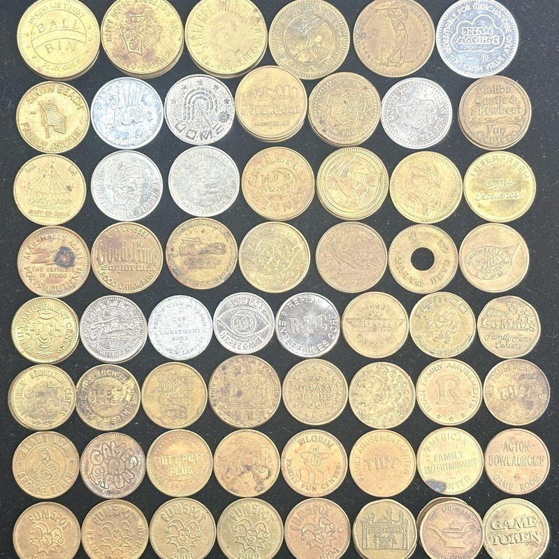 Arcade Tokens - Etsy