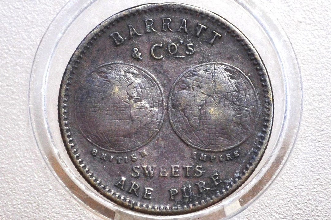 1897 Queen Victoria Jubilee Token - Barratt & Cos Sweets - Great ...