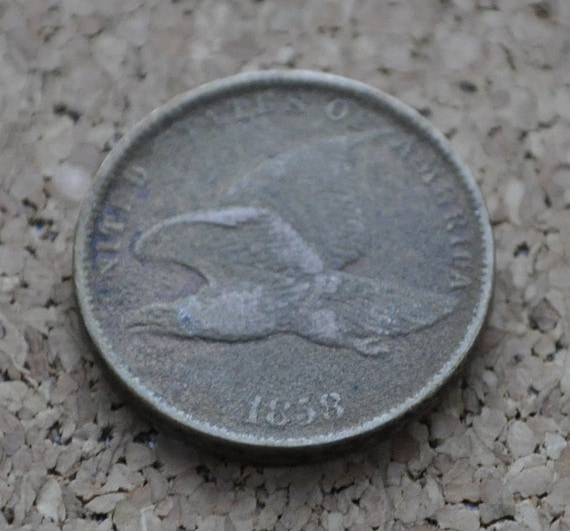 Coins & Money Collectibles 1858 Flying Eagle Penny 1858 Eagle Cent Good ...