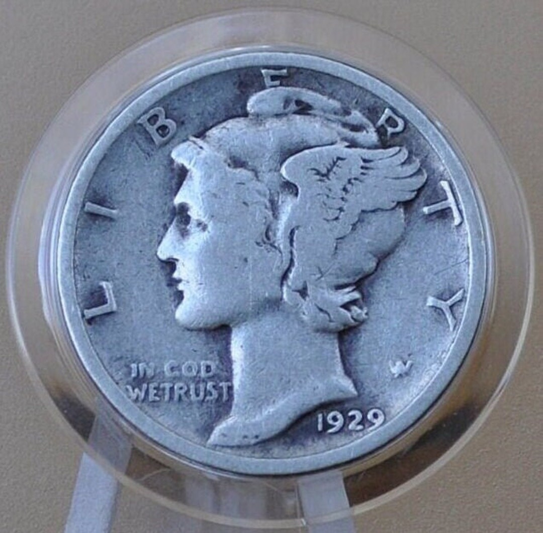 1929-D Mercury Silver Dime Choose by Grade Denver Mint 1929 D Winged ...