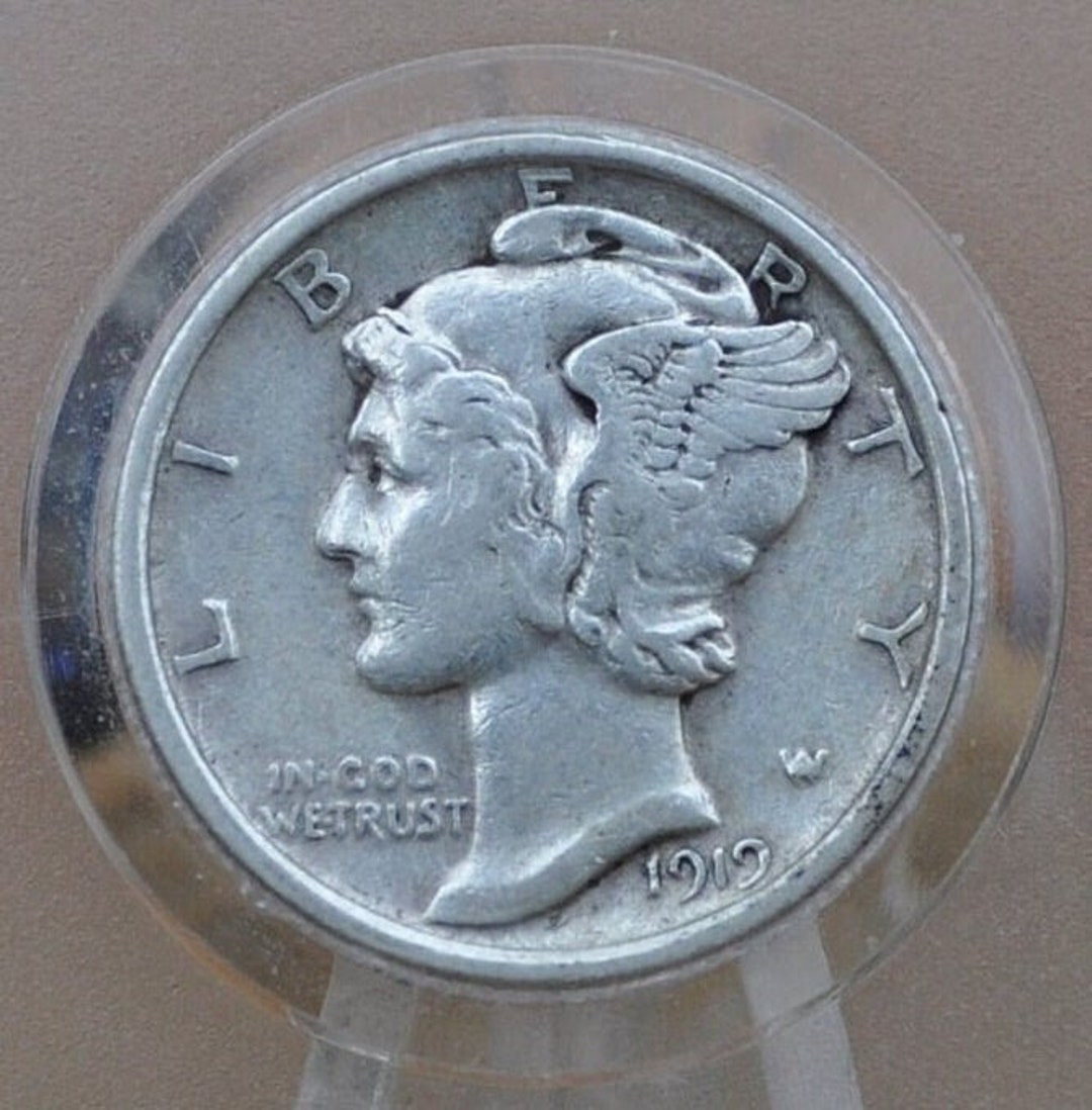 1919 Mercury Silver Dime Choose by Grade / Condition Philadelphia Mint ...