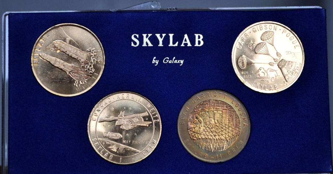 Nasa United States Project Skylab I, Ii, Iii Commemorative Medals ...