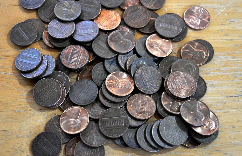 Copper Pennies by the Pound! Wheat Cents (pre-1959) -OR- Memorial Cents ...