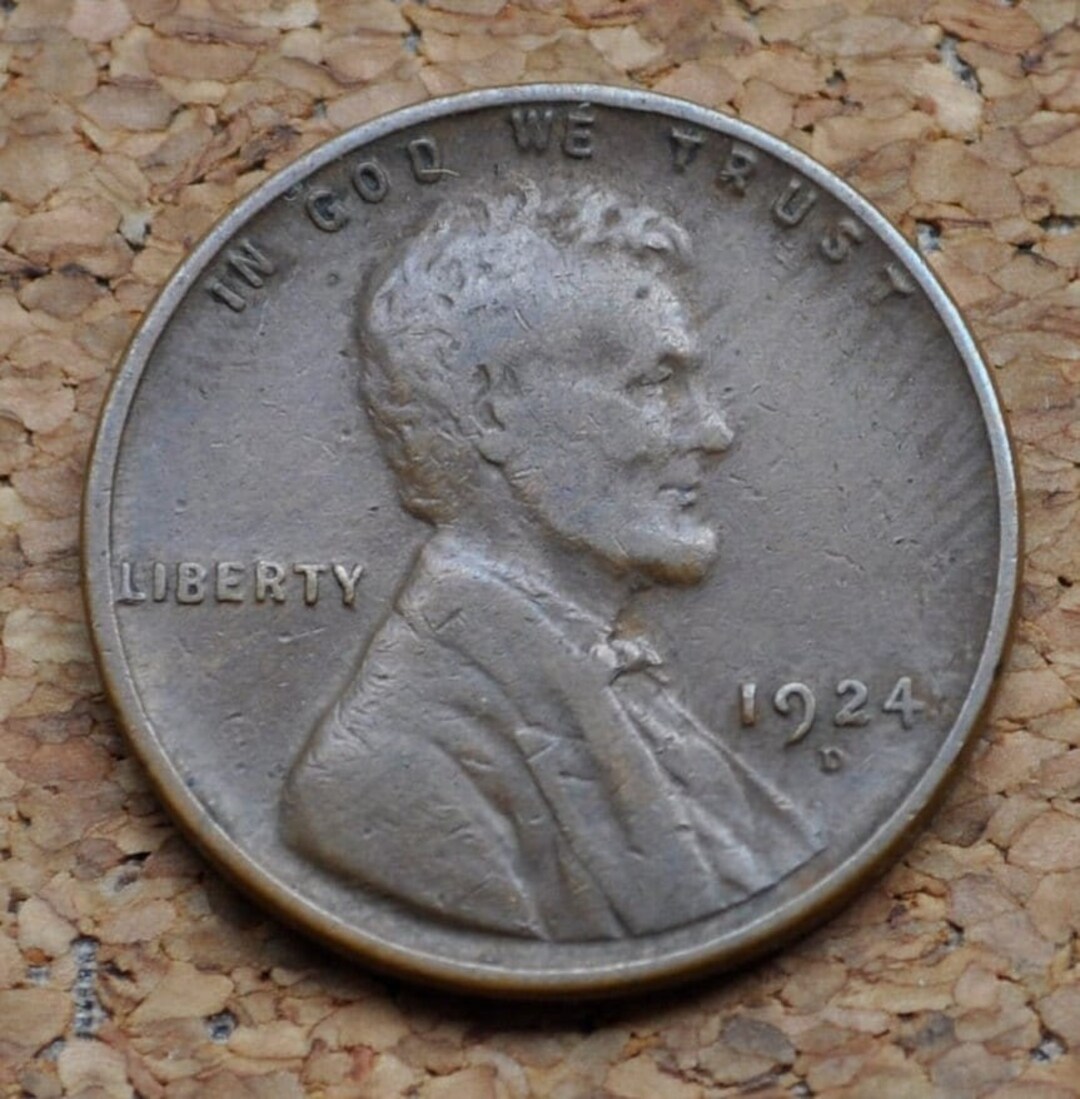 1924-D Wheat Penny - F-vf (fine to Very Fine) - Key Date - Denver Mint ...