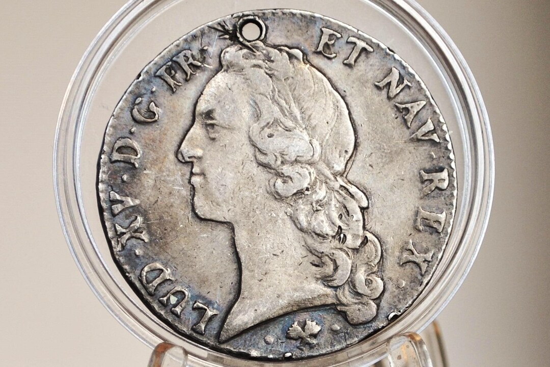 1764 Ecu France, Bayonne Mint Xf Detail, Holed - Louis Xv - French ...