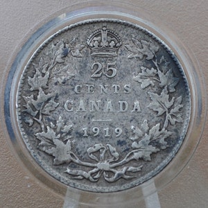 1906-1950 Canadian Silver Quarters - King George V - 92.5% Silver ...
