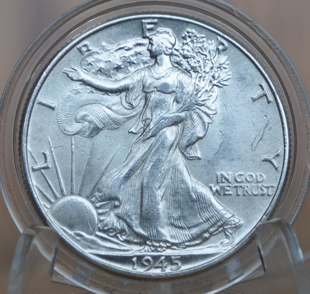 1945 Walking Liberty Silver Half Dollar - Choose by Grade / Condition - Philadelphia Mint - Wwii ...