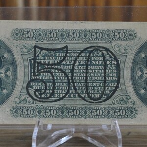 50 Cent Fractional Note Fr#1334 AU Grade / Condition - "a" on Obverse ...