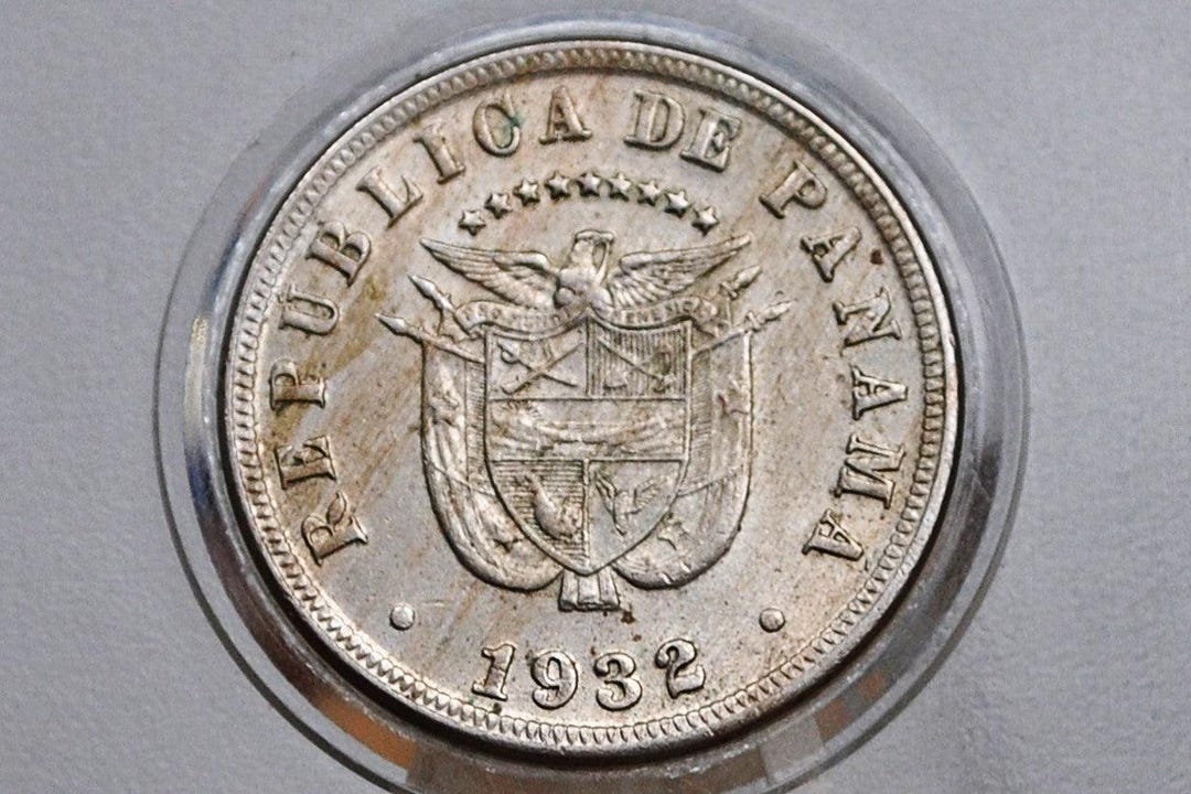 Rare 1932 Panama 5 Centesimos - Uncirculated - Only 332,000 Made 1932 ...