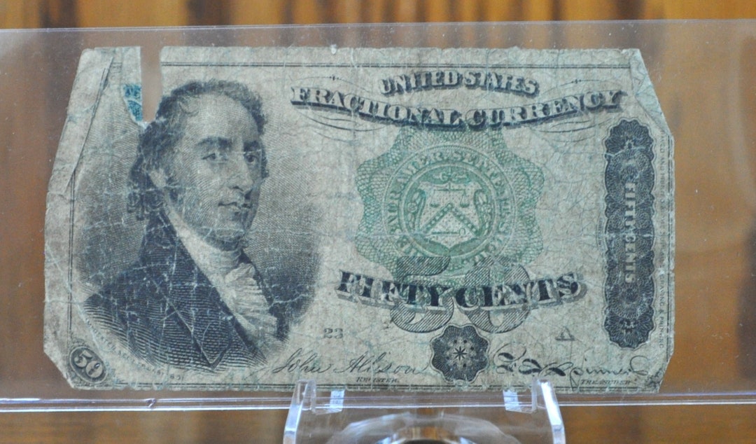 4th Issue 50 Cent Fractional Note Fr#1379 - Cull/good Condition ...