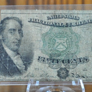 4th Issue 50 Cent Fractional Note Fr#1379 - Cull/good Condition ...