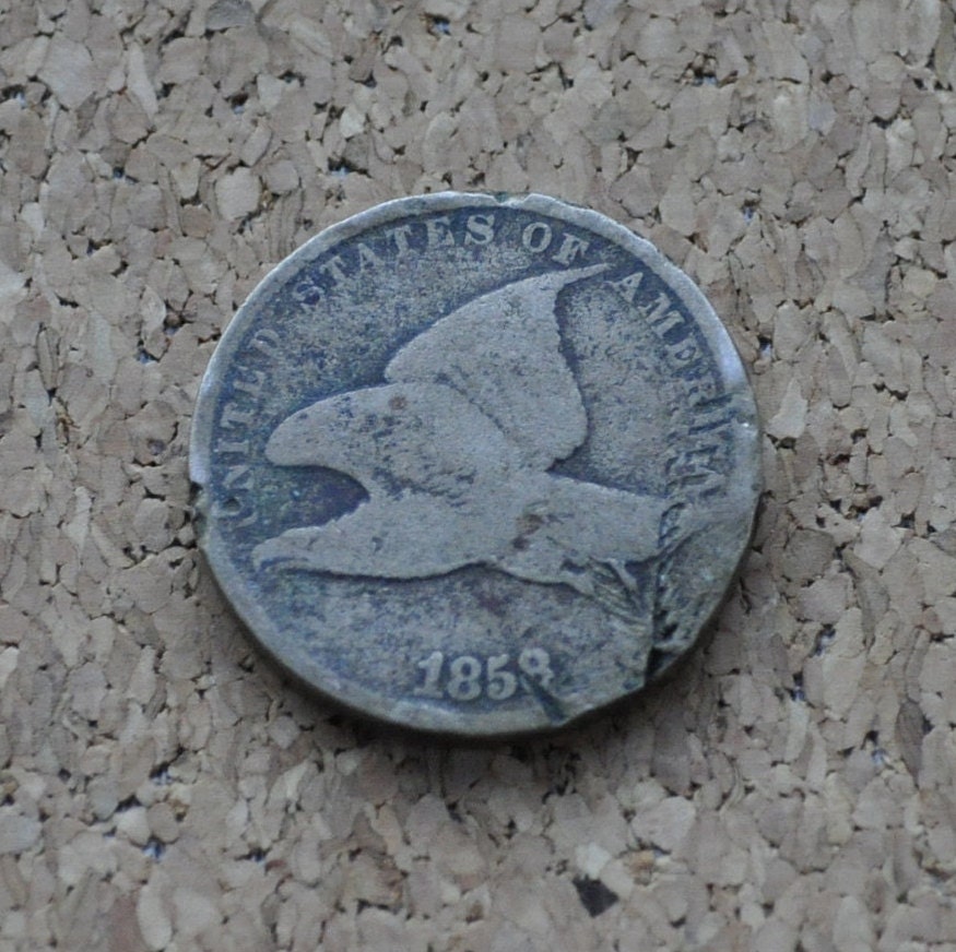 Coins & Money Collectibles 1858 Flying Eagle Penny 1858 Eagle Cent Good ...