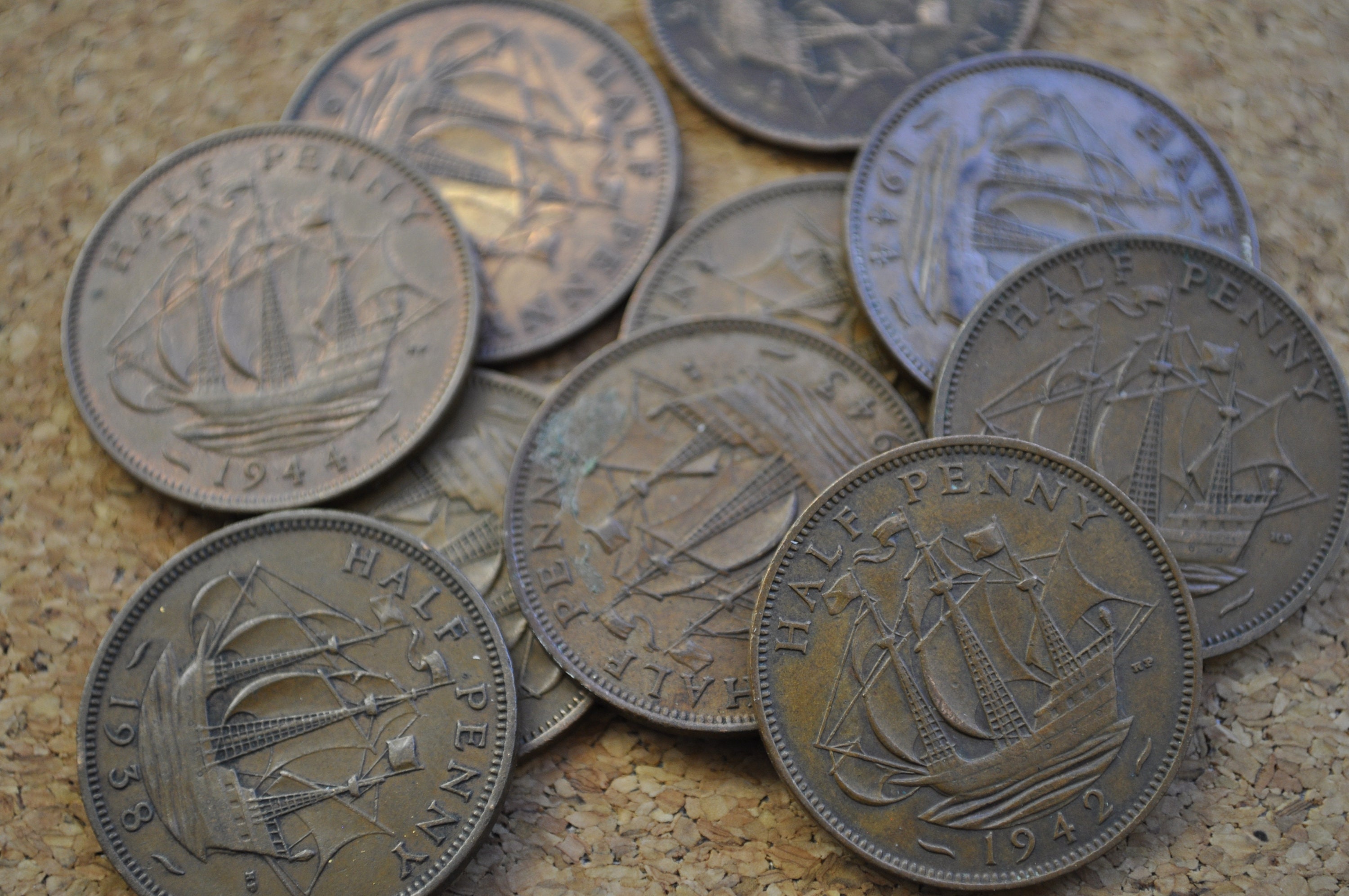 UK Half Pennies Choose by Date Great Britain Half Penny - Etsy