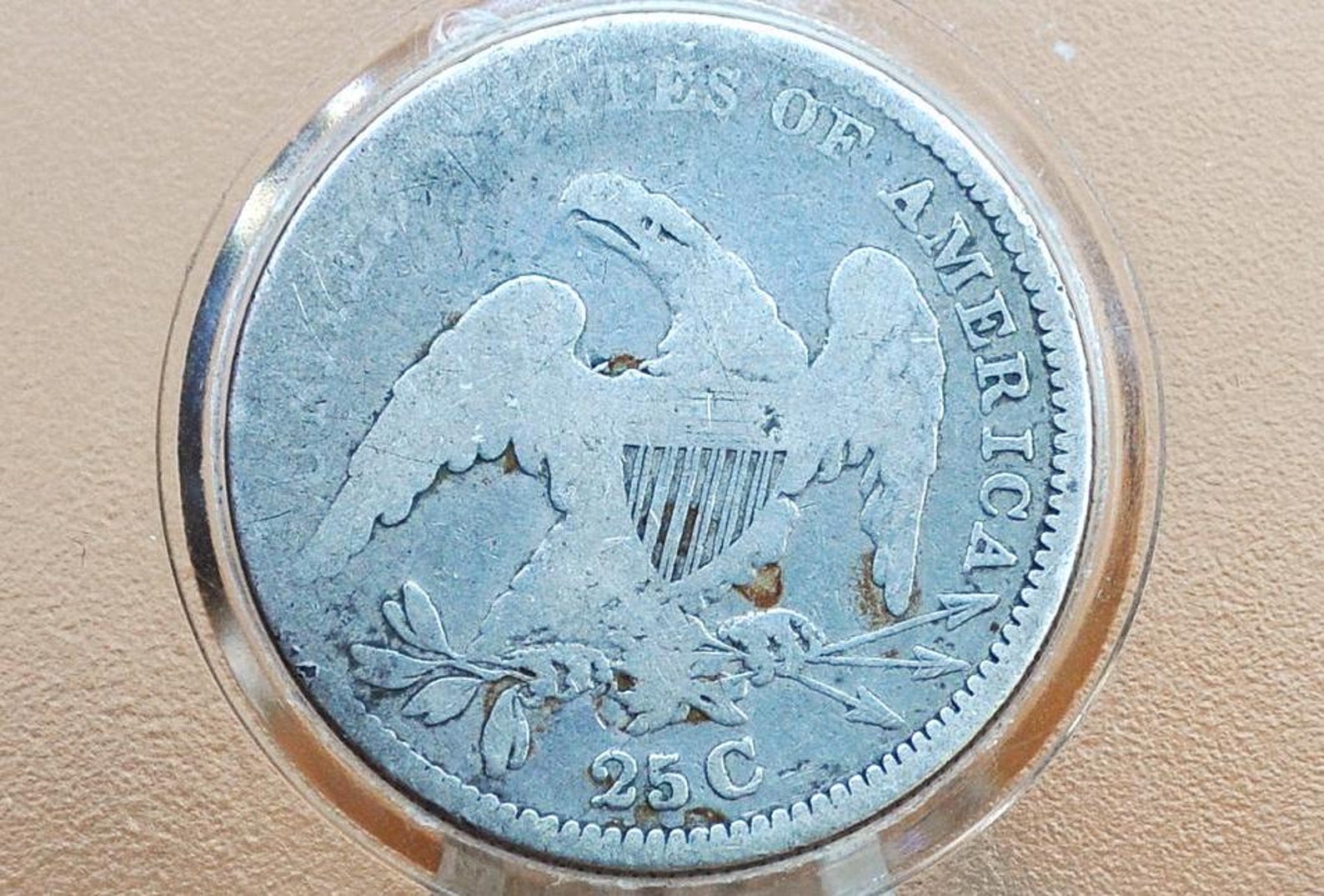 1834 Capped Bust Quarter- Good; Great Reverse Detail - 1834 US Quarter ...