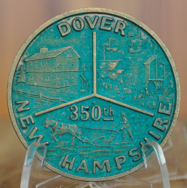 1973 Dover NH 350th Anniversary Token Bronze Dover New - Etsy