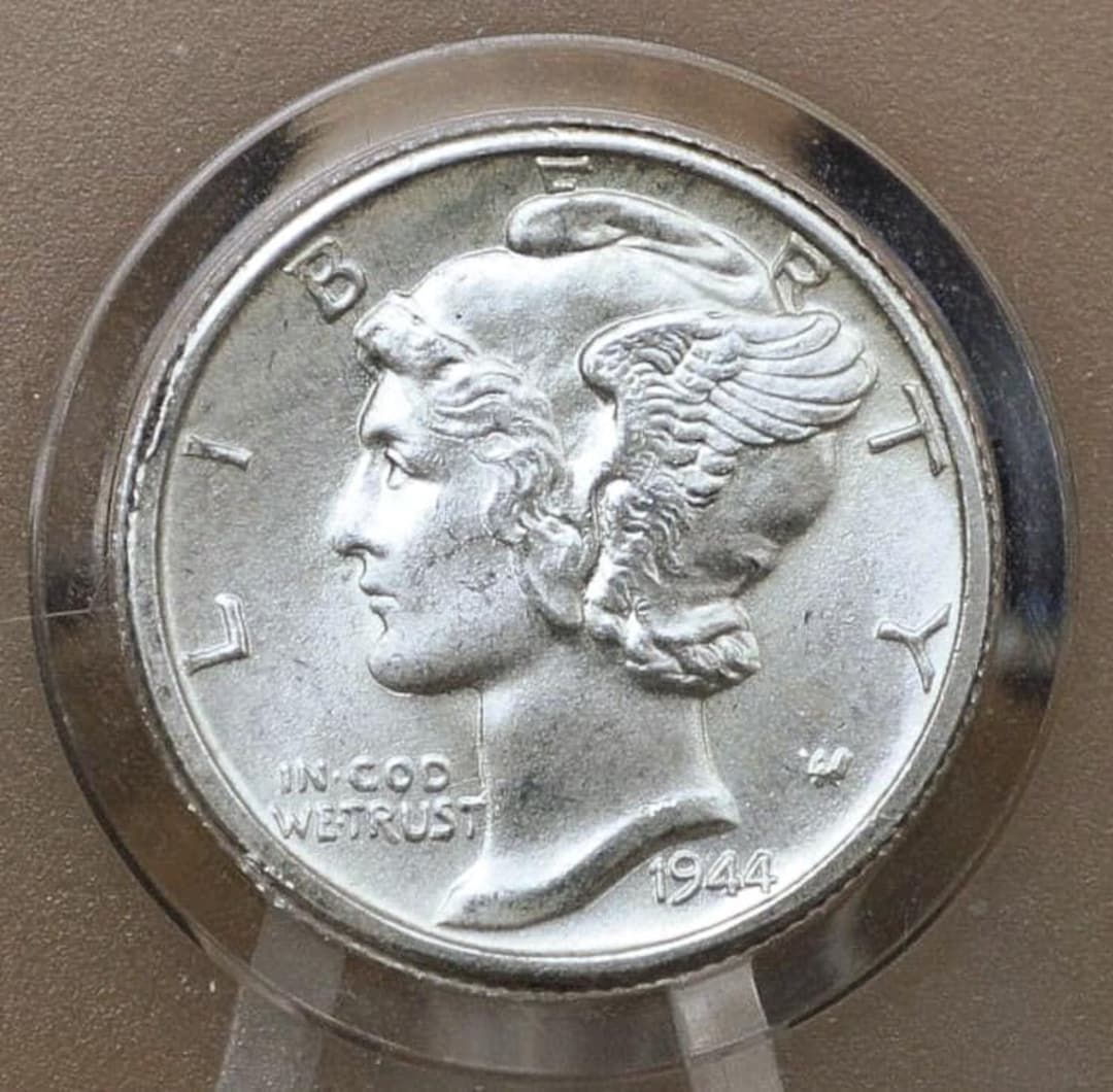 1944 Mercury Dimes P,D,S - Choose by Mint & Grade / Condition - 1944 S Winged Liberty Silver ...