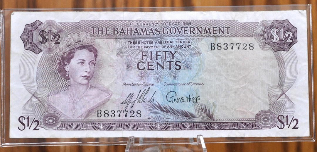 Bahamas Banknotes - Various Denominations and Years - 1/2 Dollar / 50 ...