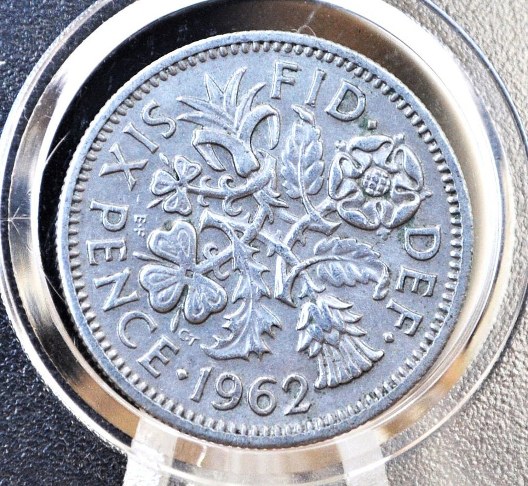 1930s 40s 50s and 60s 6 Pence Great Britain Choose by Date Queen Elizabeth II Birthdays, Jewelry ...