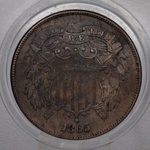 1865 Two Cent US Coin - G-XF (good to Extremely Fine) Choose by Grade ...