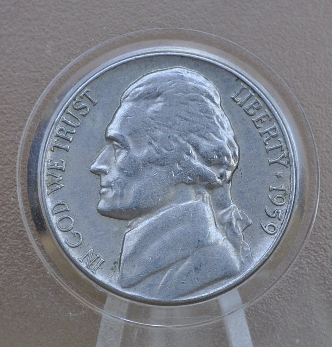1959 P&D Jefferson Nickel - Denver Mint, Philadelphia Mint - 1959 D ...