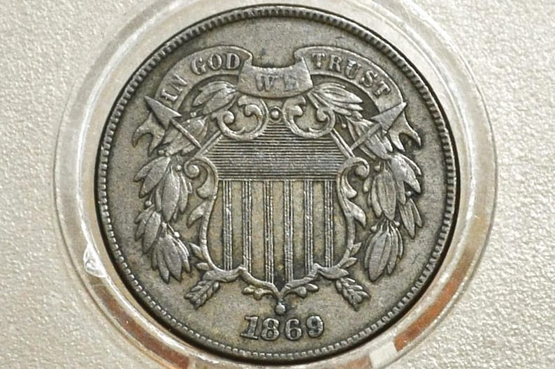 1869 Two Cent US Coin - Choose by Grade / Condition - Civil War Era - 2 ...